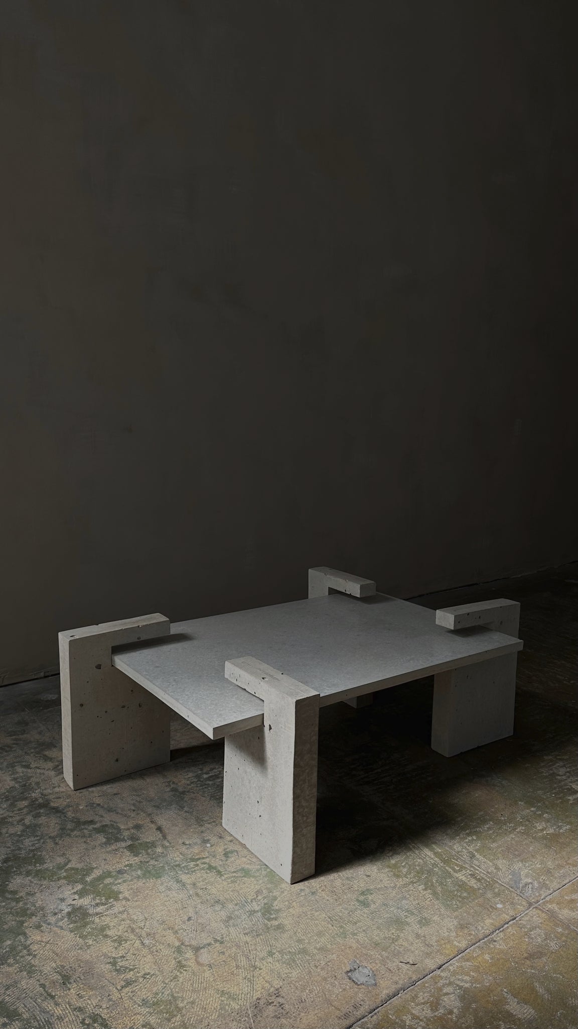 Leo Coffee Table in Bone – Stone By Hand